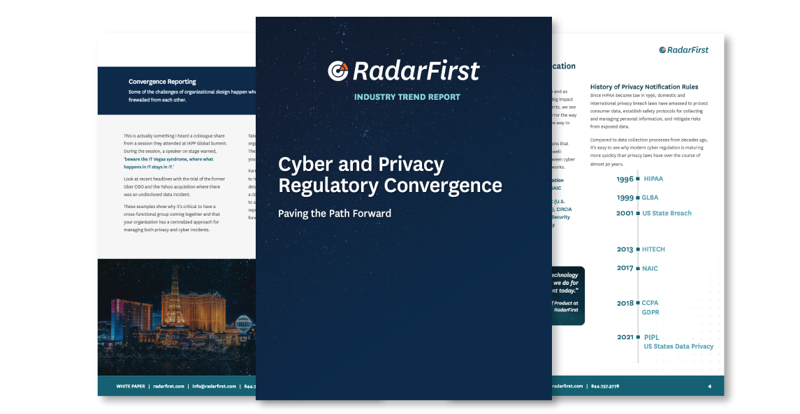 Cyber and Privacy Regulation is Converging | RadarFirst